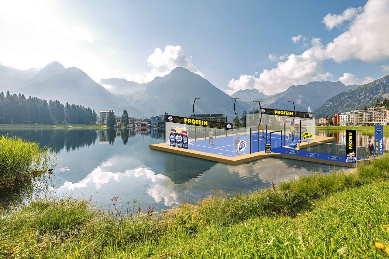 PADELTA OPEN: Promis eröffnen Padel-Platz in Arosa