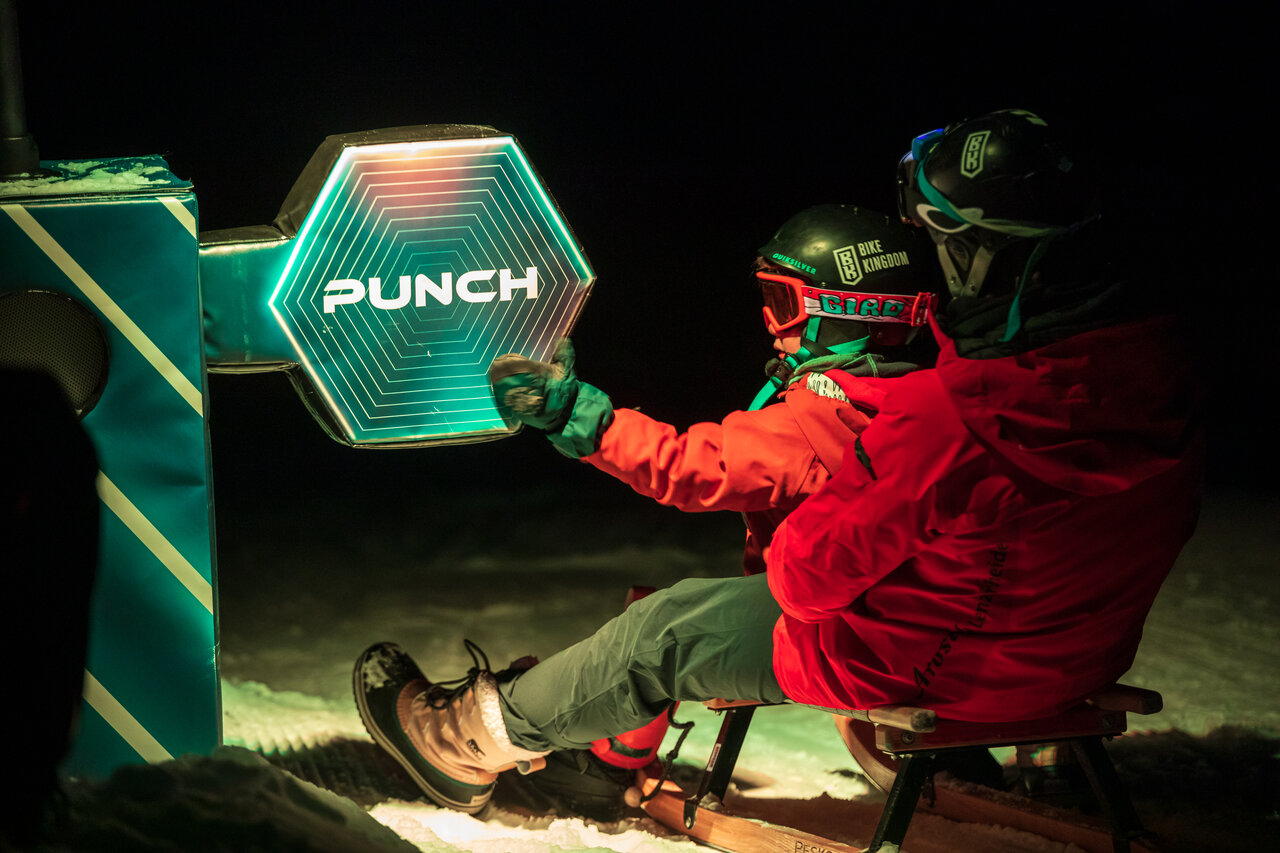 «LIGHT RIDE» Night Sledding | Sledding in Lenzerheide